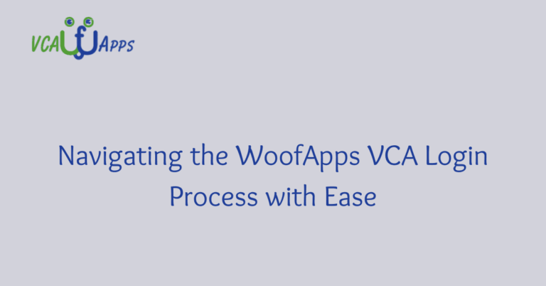 VCA WoofApps Outlook Email: A User's Guide